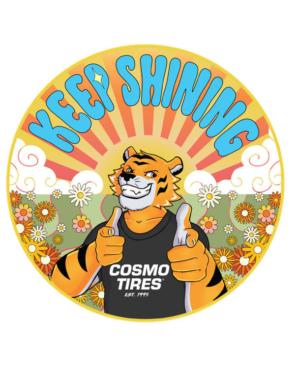 Good Vibes Sticker "Keep Shining" – Cosmo Tires
